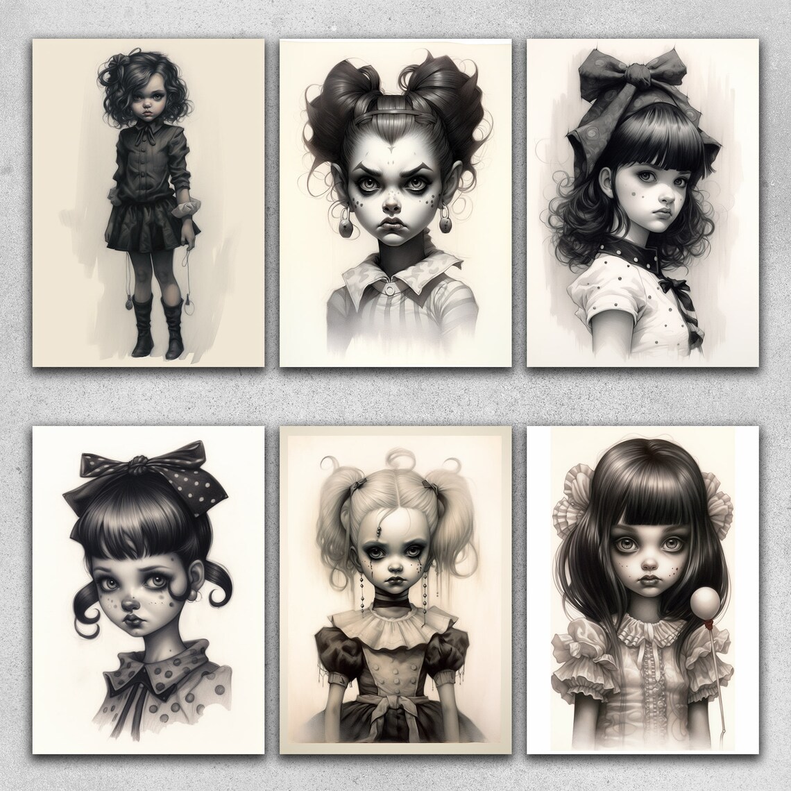 Little Goth Card 30 Digital Gothic Junk Journal Vintage - Etsy