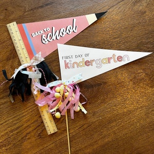 Back to School Flags - Kindergarten - Etsy