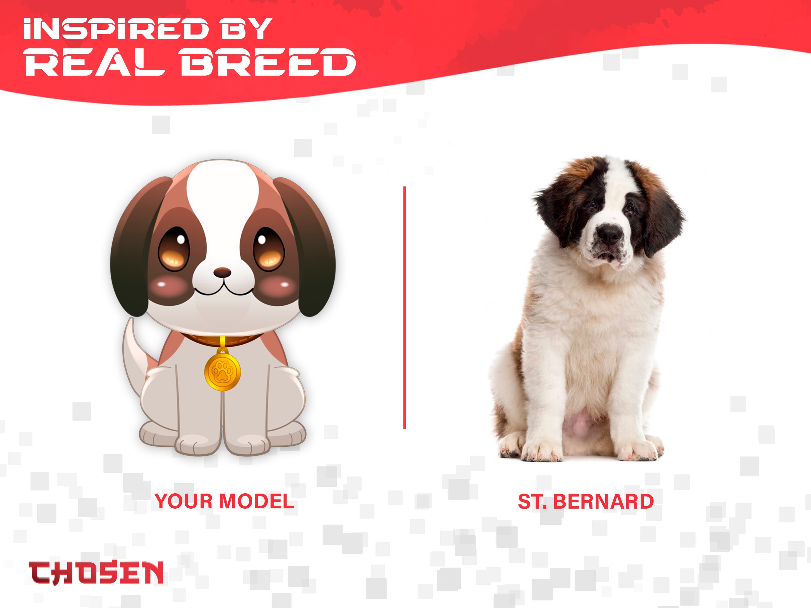 Premade Vtuber Model Pet - St. Bernard Dog Breed Realistic Vtube Avatar ...
