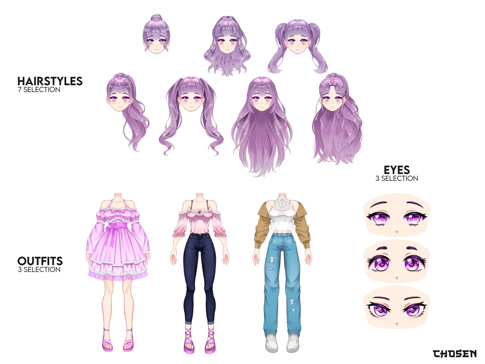 Live2d Premade Female Vtuber Model Ready to Use. Easy to Customize L2d ...