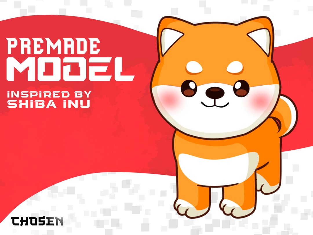 Shiba Inu Vtube Model: Realistic Dog Avatar With Emotes (L2D Digital ...