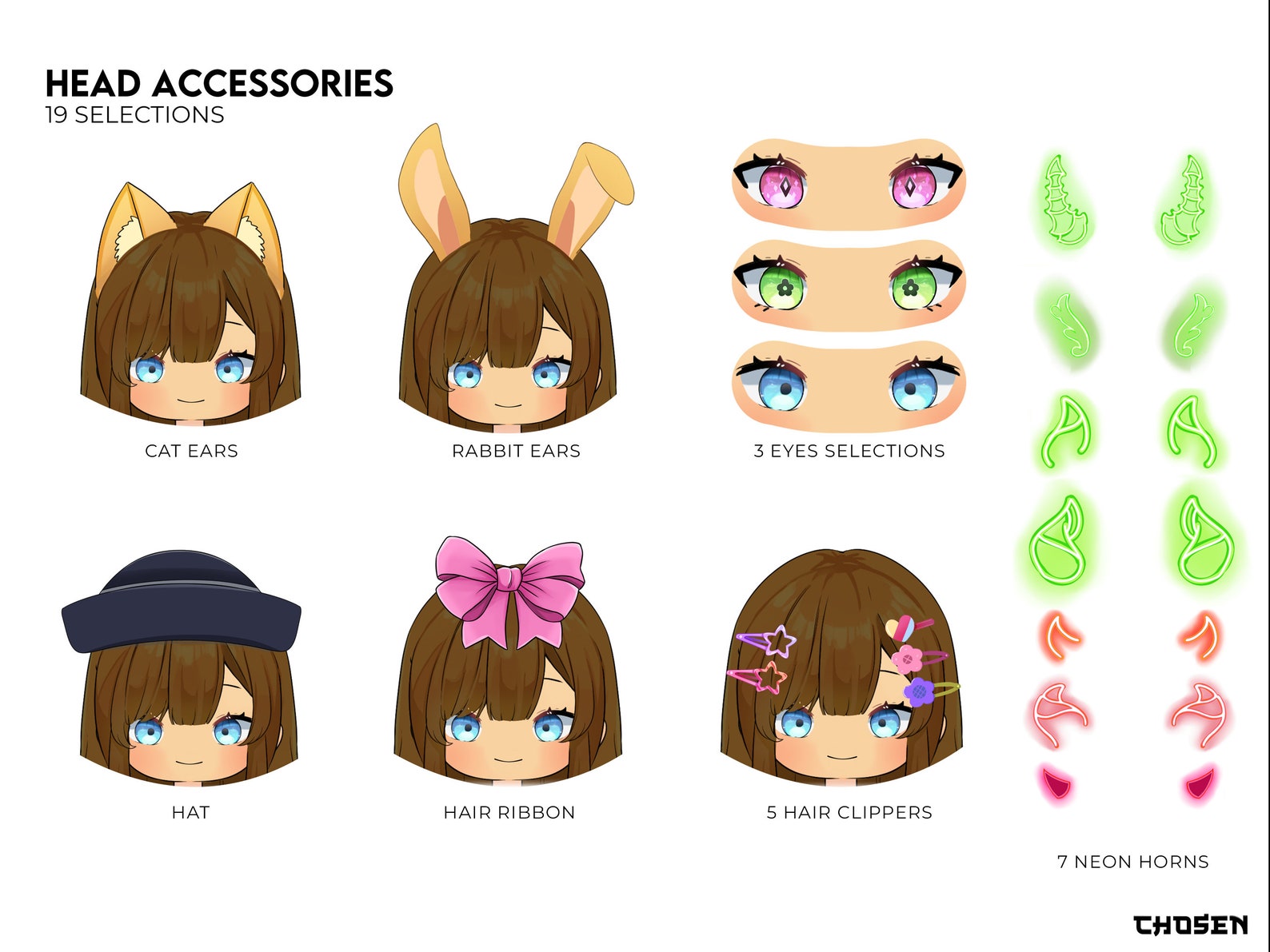 DISCOUNT! 2D Vtuber Chibi Model Premade Full Body, Fully Rigged - Ready ...