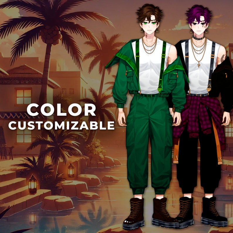 Male Premade Vtuber Model, Live2d Premium Model for Vtube Studio ...