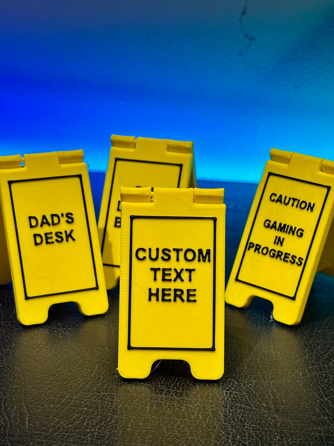 Mini Folding Wet Floor Sign, Personalised With Any Text, Perfect Gift ...