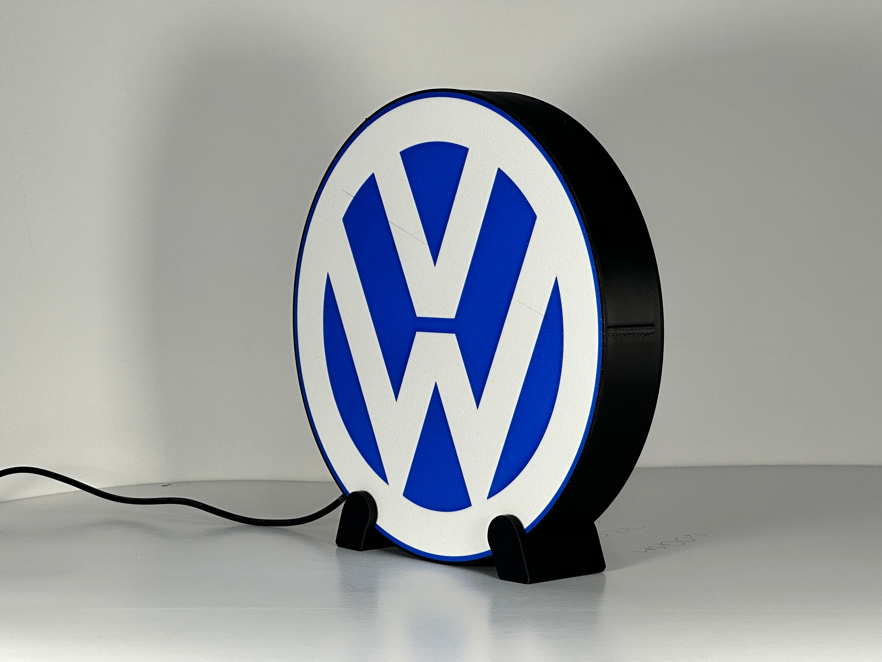 Volkswagen Light Box, LED Light up Logo, Personalized Gifts, USB ...