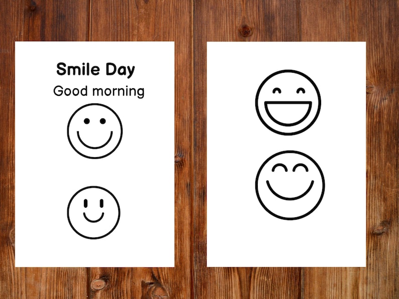 Smiley Face Digital Download PDF&JPG,PNG File Instant Download - Etsy