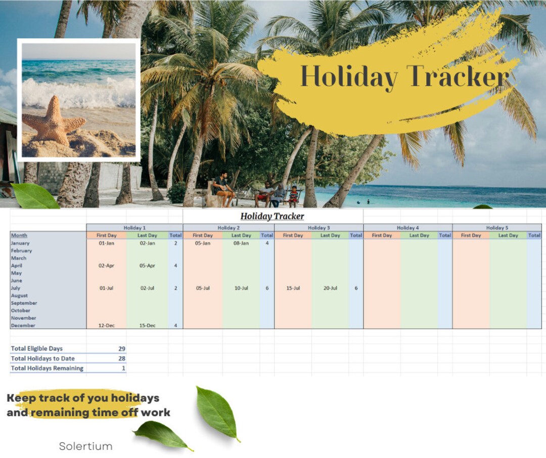 Holiday Tracker - Etsy