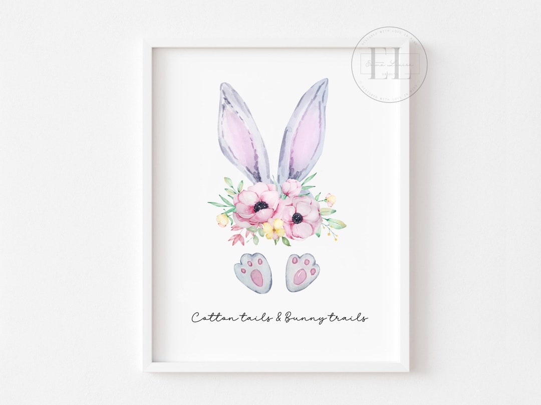 Easter Bunny Print, Easter Prints, Bunny Prints, Happy Eater Prints ...