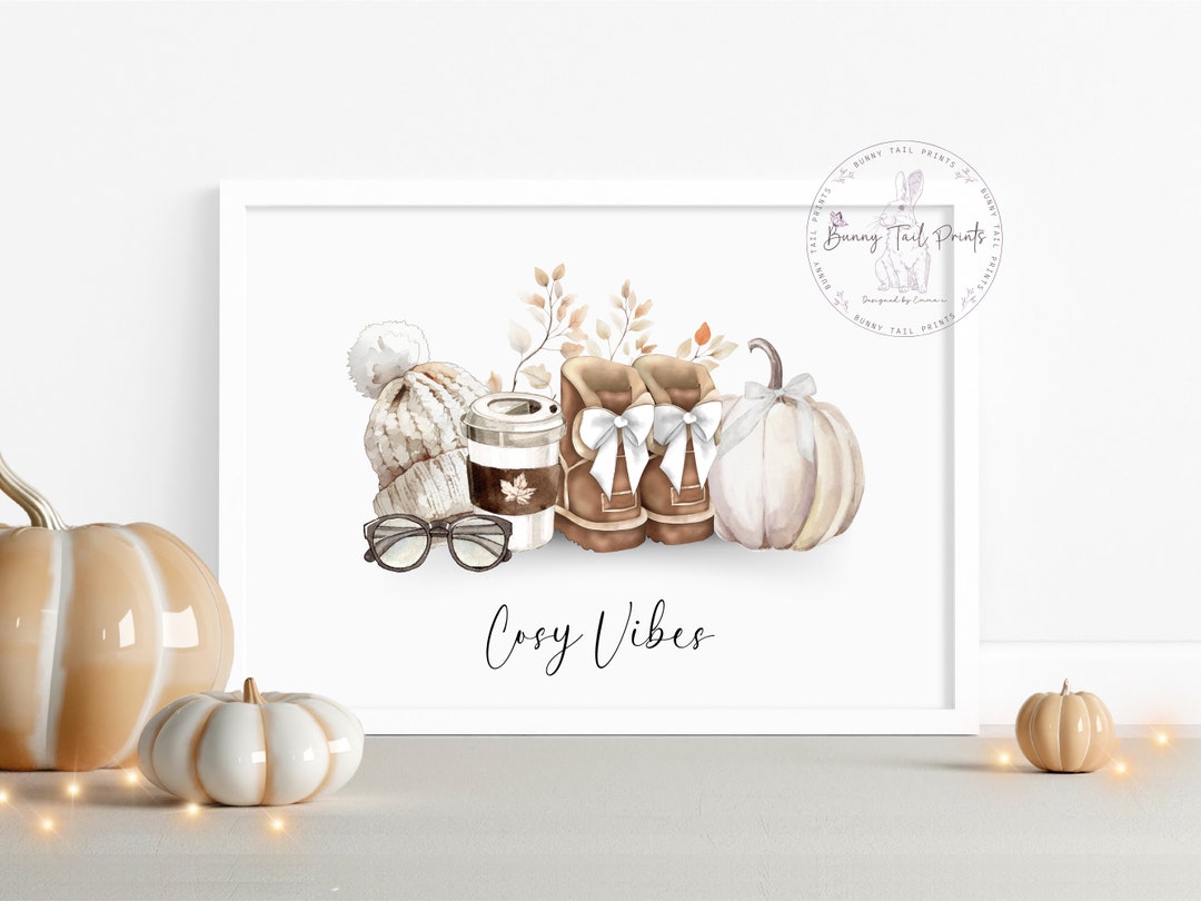 Autumn Print, Neutral Autumn Print, Cosy Print, Neutral Decor, Autumn ...