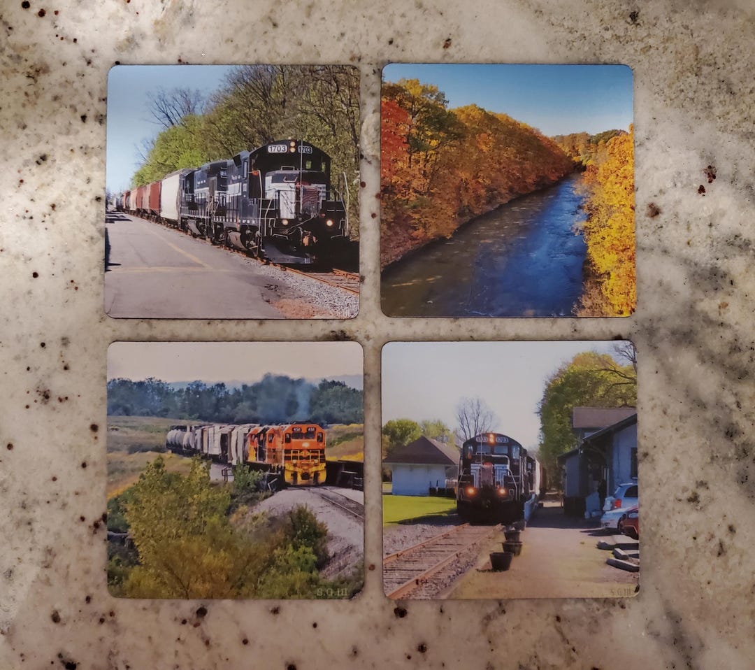 Train Fridge Magnets Train Refrigerator Magnets Train Photography 4 ...