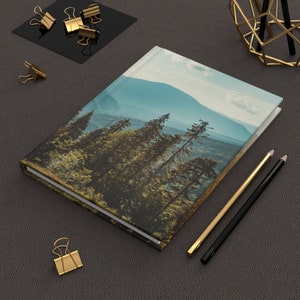 Mountain Journal Mountain Theme Hardcover Matte Journal Explorer Hiking ...