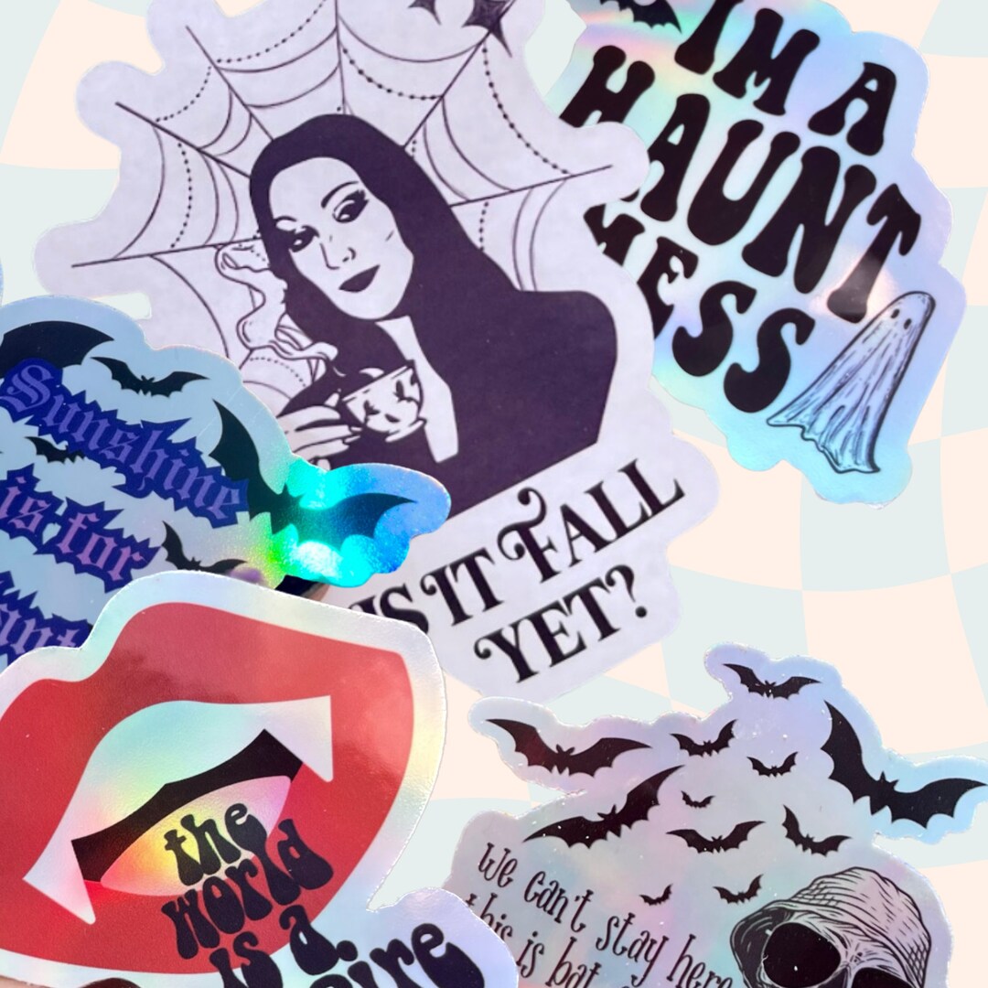 Ghouls, Bats, and Hauntings, Spooky Season, Halloween, Fall, Sticker ...
