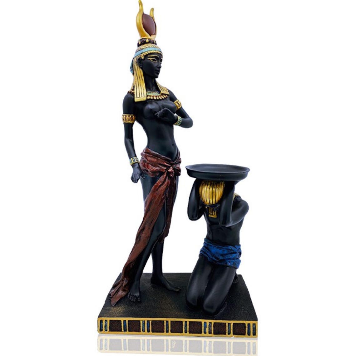 Egyptian Goddress Hathor Statue 13 Inch Goddess of Love and Beauty Cow ...
