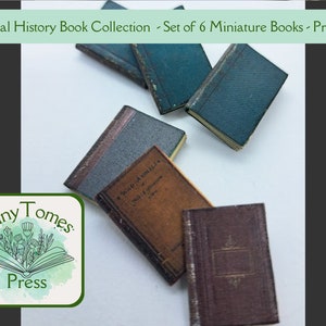 Miniature Natural History Book Collection - Digital Download - Set of 6 ...
