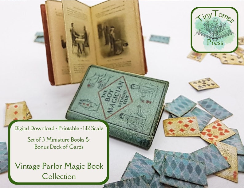 Miniature Vintage Parlor Magic Book Collection - Digital Download - Set ...