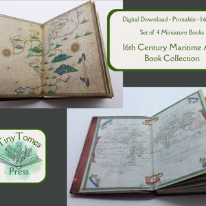 Miniature 16th Century Maritime Atlas Book Collection - Digital ...