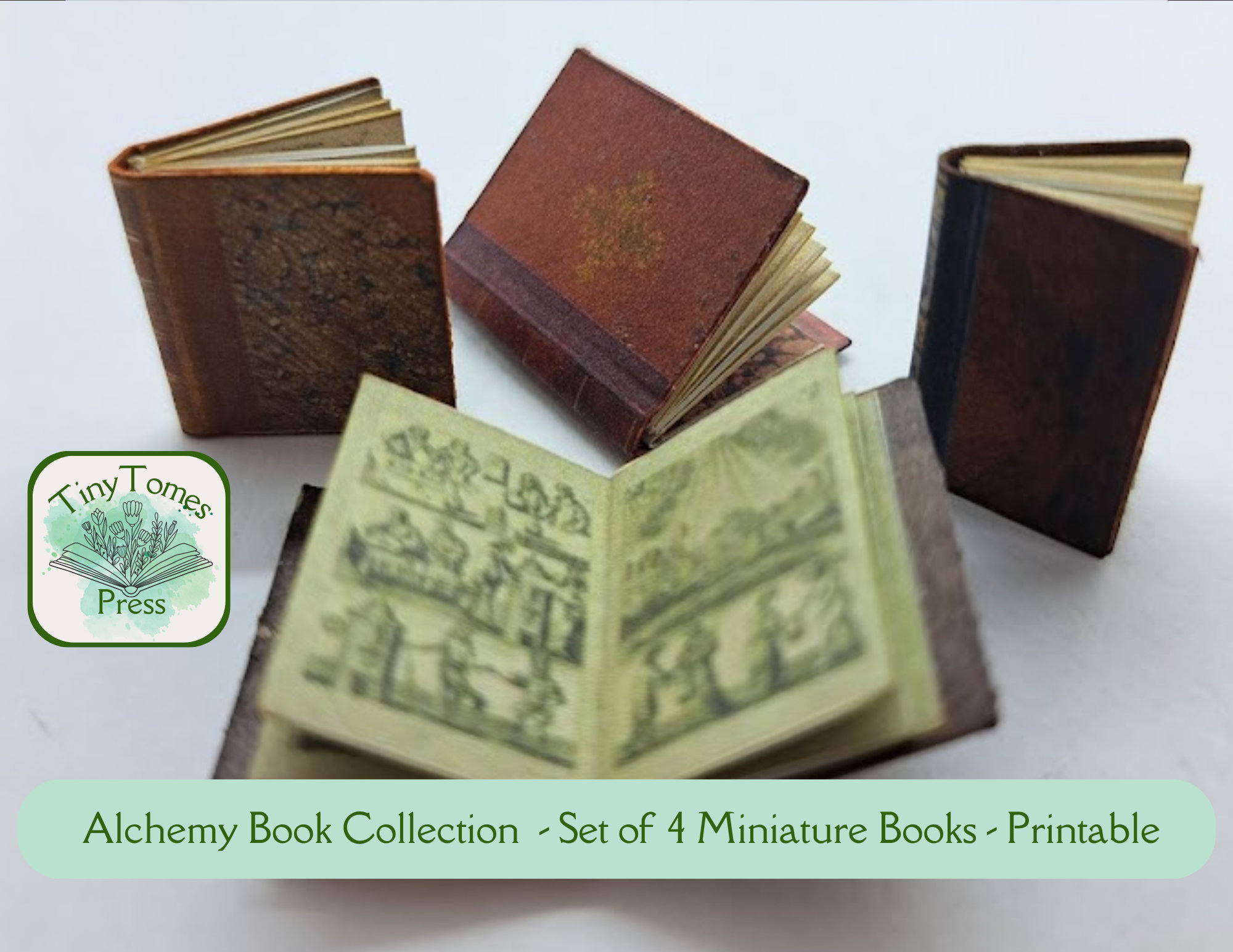 Miniature Alchemy Book Collection - Digital Download - Set of 4 - 1:12 ...