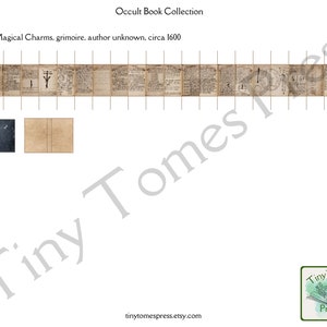 Miniature Occult Book Collection - Digital Download - Set of 5 & Bonus ...