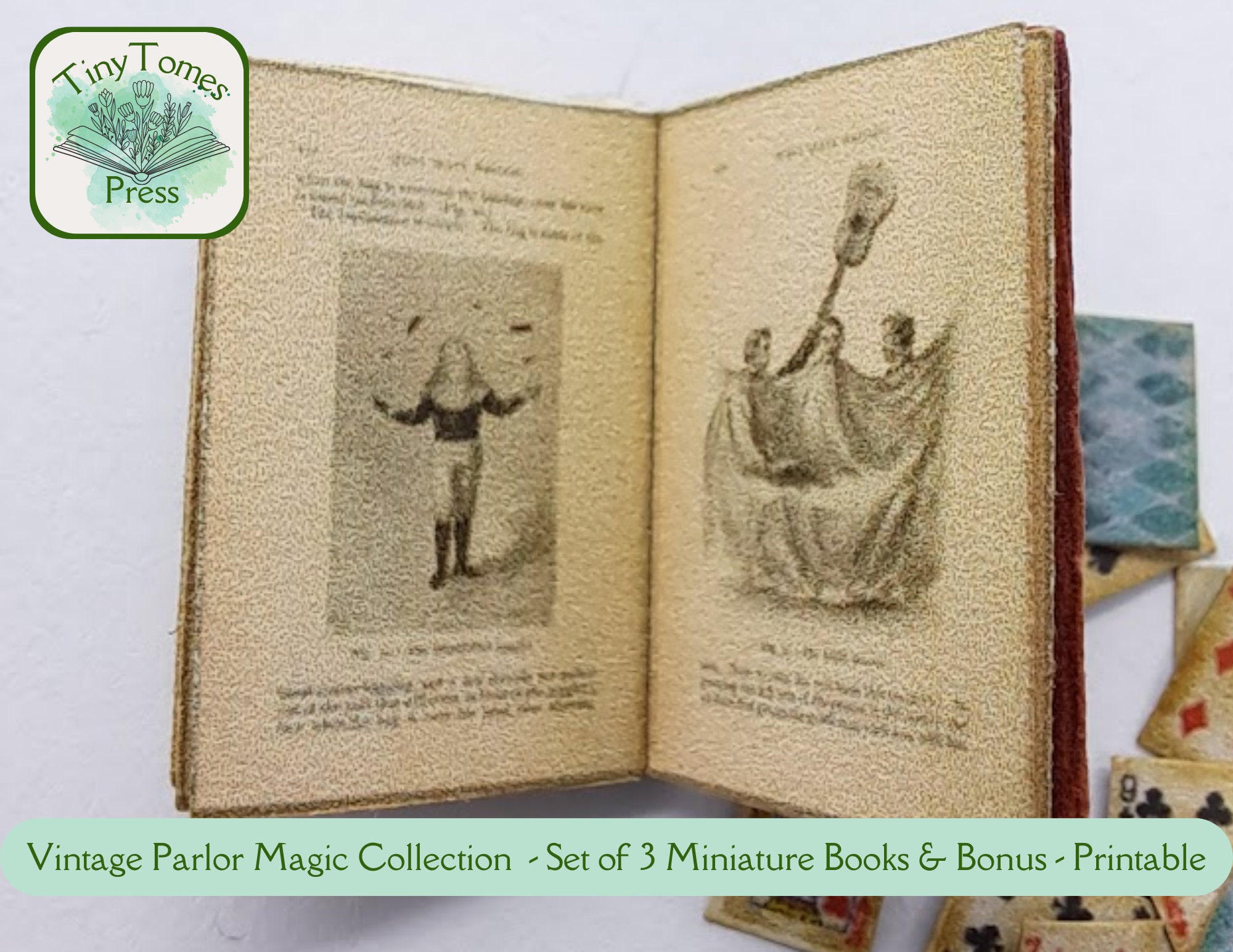 Miniature Vintage Parlor Magic Book Collection - Digital Download - Set ...