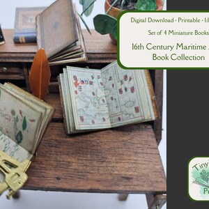 Miniature 16th Century Maritime Atlas Book Collection - Digital ...