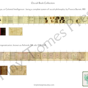 Miniature Occult Book Collection - Digital Download - Set of 5 & Bonus ...
