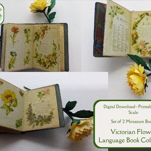Miniature Victorian Flower Language Book Collection - Digital Download ...