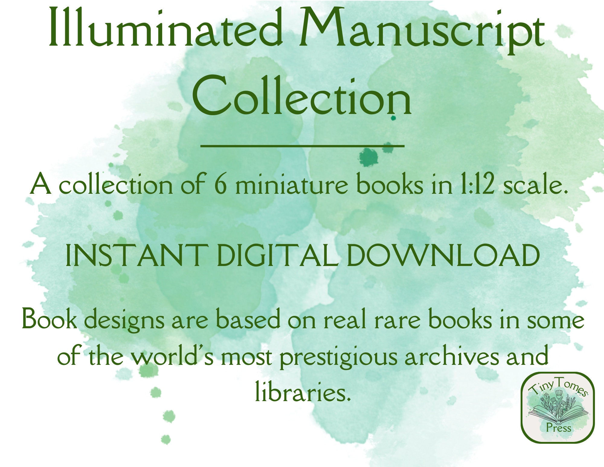 Miniature Illuminated Manuscript Collection Digital Download - Etsy