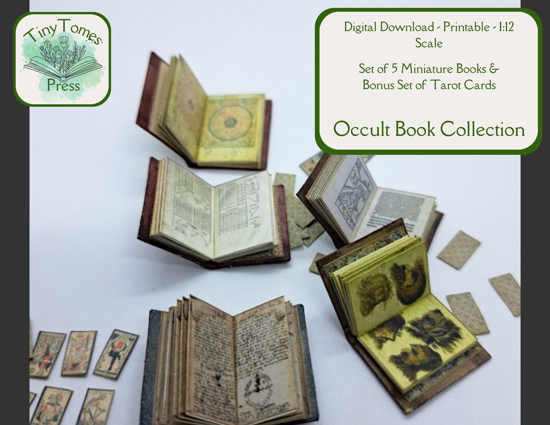 Miniature Occult Book Collection Digital Download Set of 5 - Etsy Canada