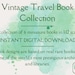 Miniature Vintage Illustrated Travel Book Collection Digital - Etsy