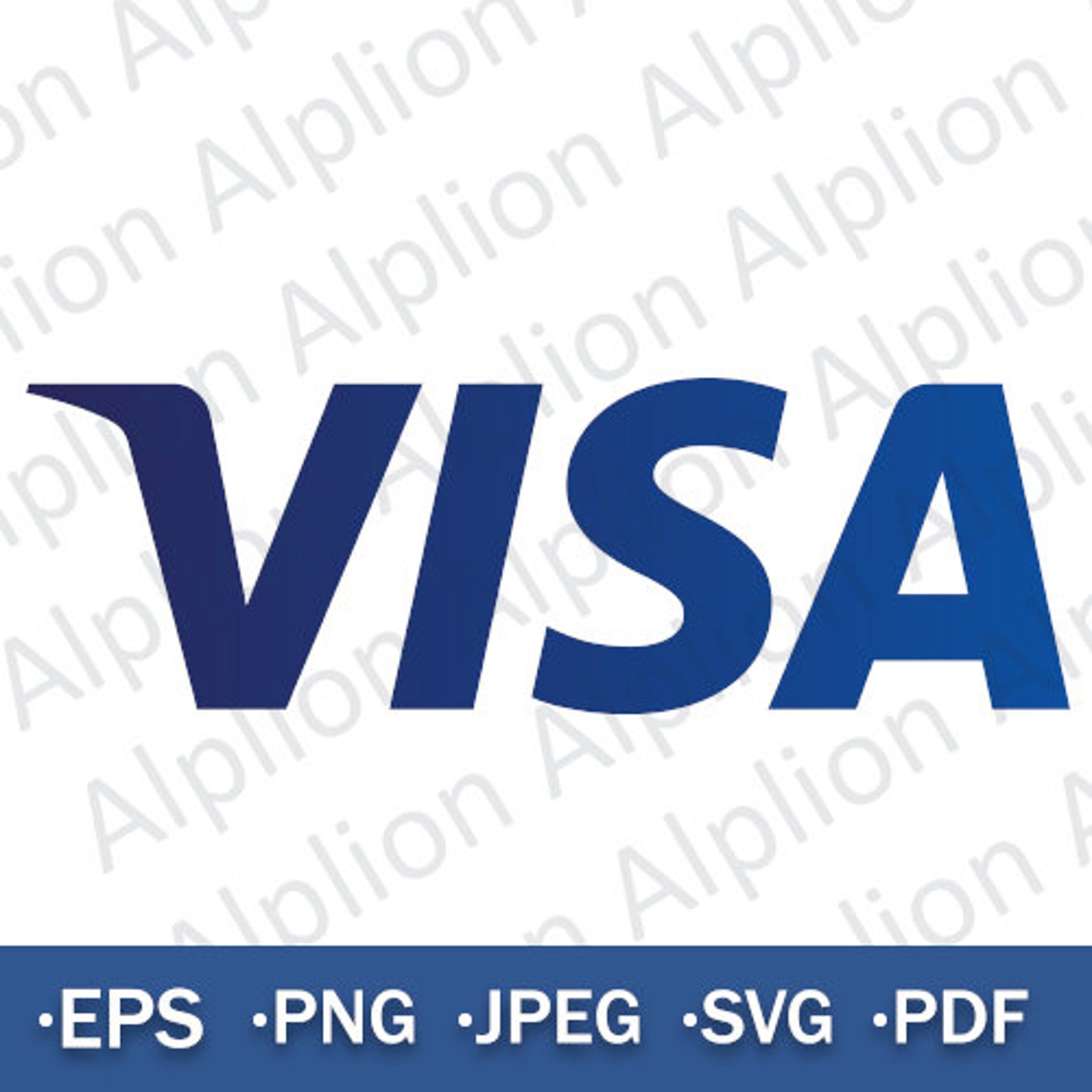 Visa, Visa SVG, Visa PNG, Visa Logo, Visa Cutfile, Visa Cricut, Visa ...