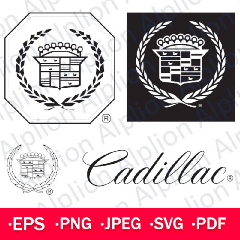 Cadillac Logo Svg - Etsy