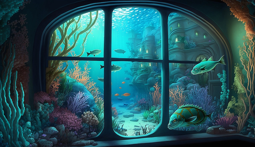 Virtual Underwater Paradise Zoom Background - Etsy
