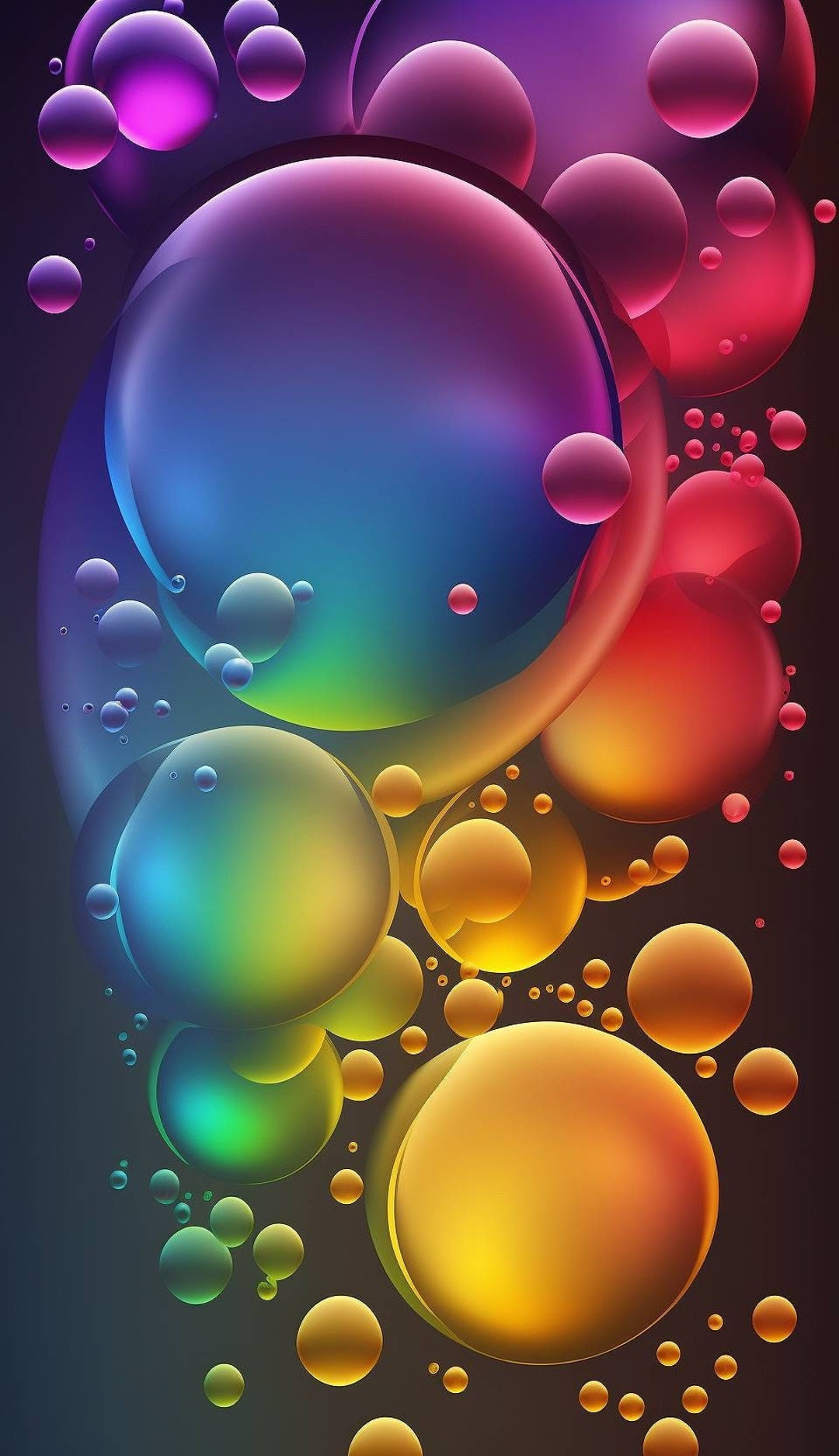 Bubble Bliss Vibrant Digital Backgrounds for Your Device - Etsy