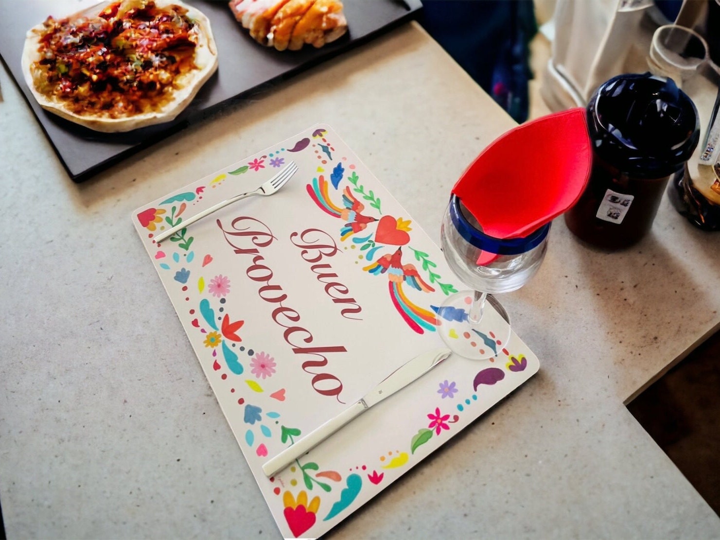6-piece Placemat With Text, Table Linens, Cute Mat, Placemats, Table ...