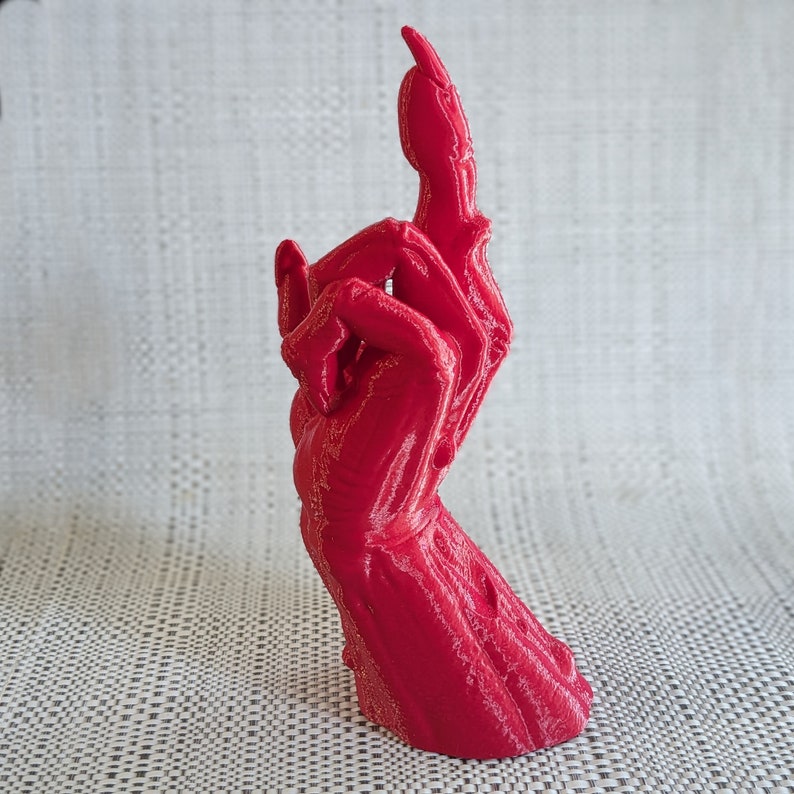 Hand Middle Finger, Demon Hand, Life Size, Exclusive Pentagram Scar ...