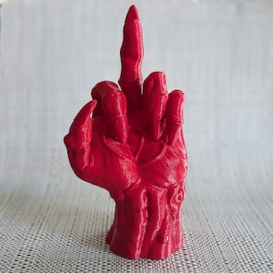 Hand Middle Finger, Demon Hand, Life Size, Exclusive Pentagram Scar ...