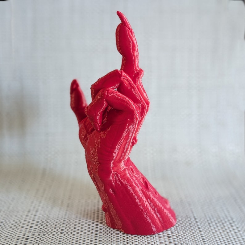 Hand Middle Finger, Demon Hand, Life Size, Exclusive Pentagram Scar ...