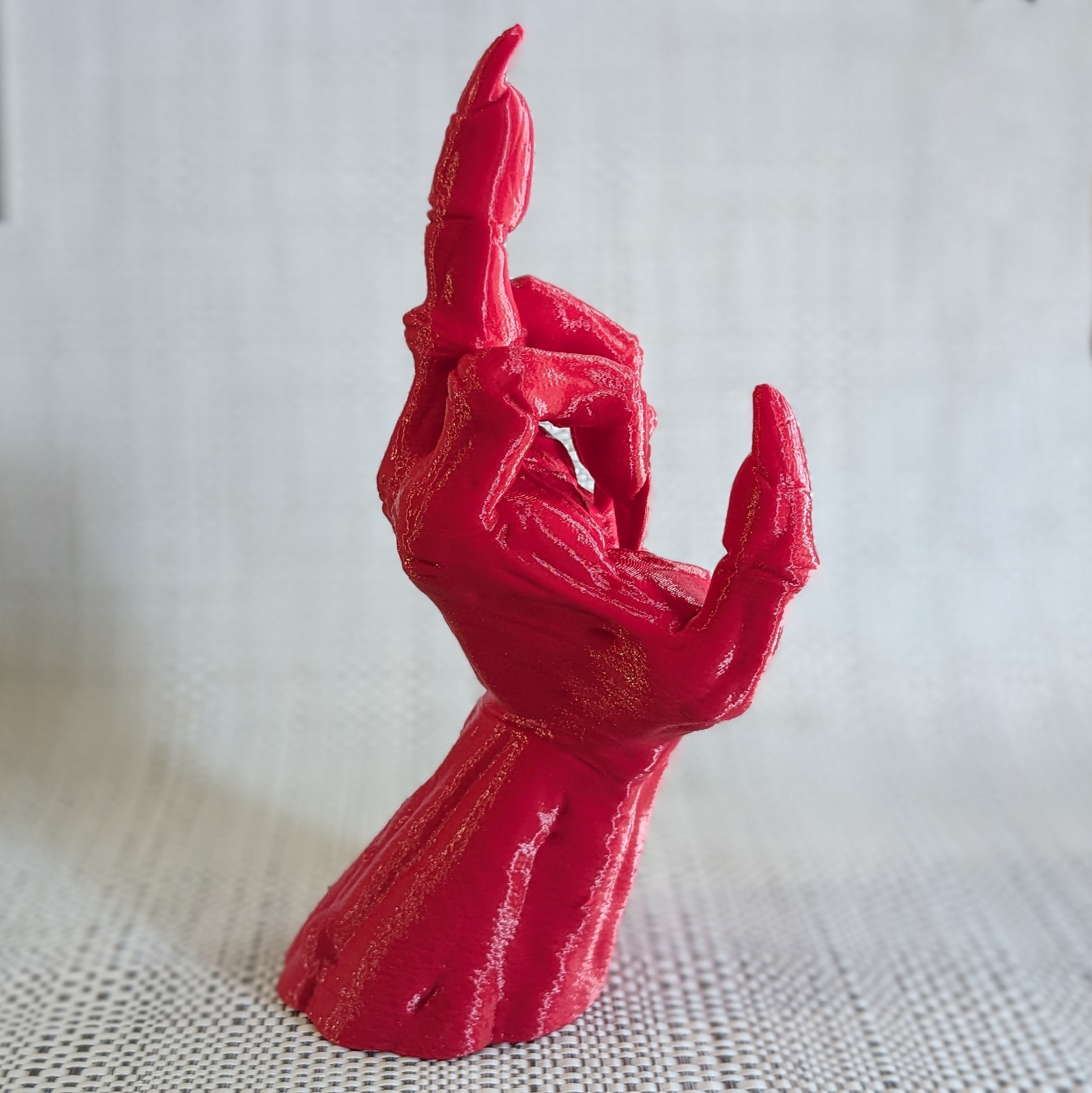 Hand Middle Finger, Demon Hand, Life Size, Exclusive Pentagram Scar ...