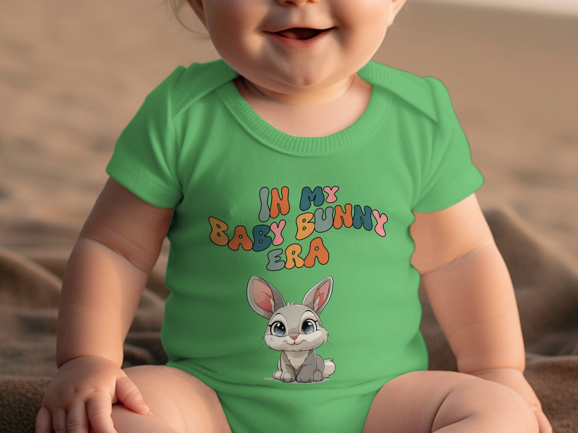 In My Baby Bunny Era light Grey Bunny, Cute Rabbit Baby Clothes ...