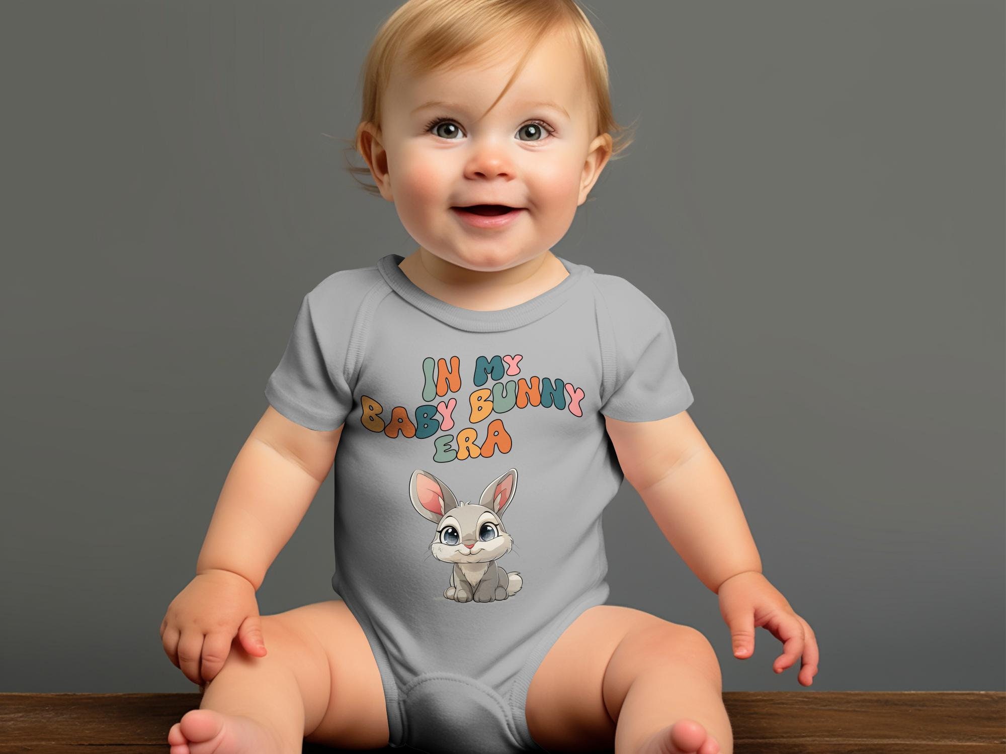In My Baby Bunny Era light Grey Bunny, Cute Rabbit Baby Clothes ...