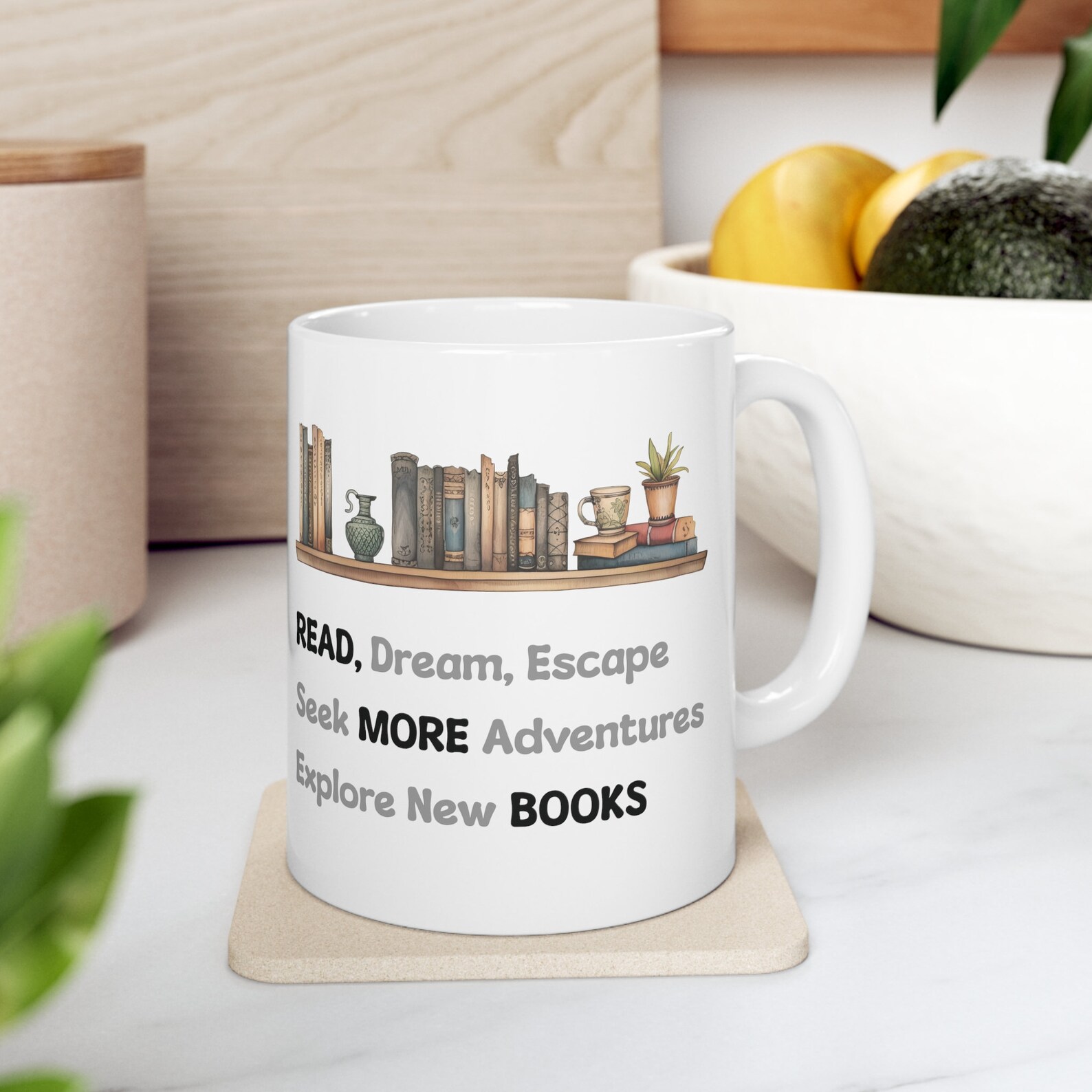 Read More Books Mug, Inspirational Coffee Mug, Motivational Mug ...