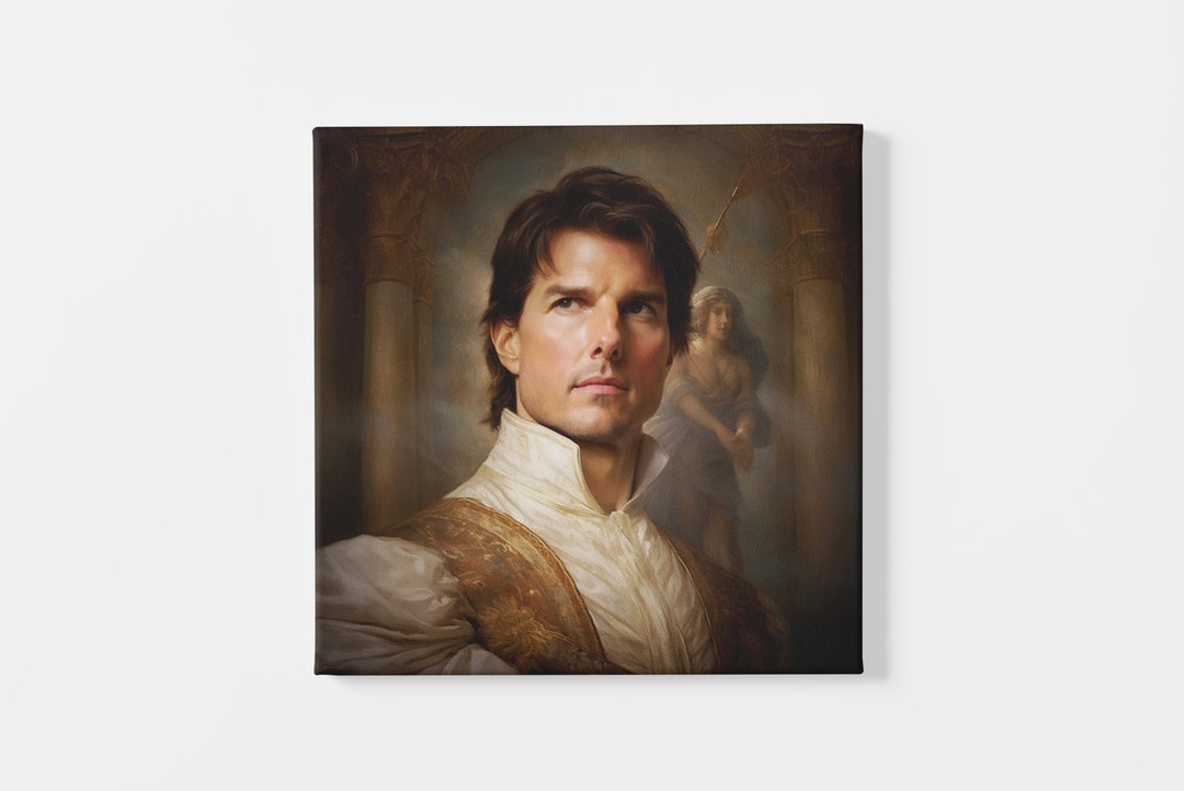 Printable Renaissance Tom Cruise, Vintage Celebrity Actor Oil Painting ...