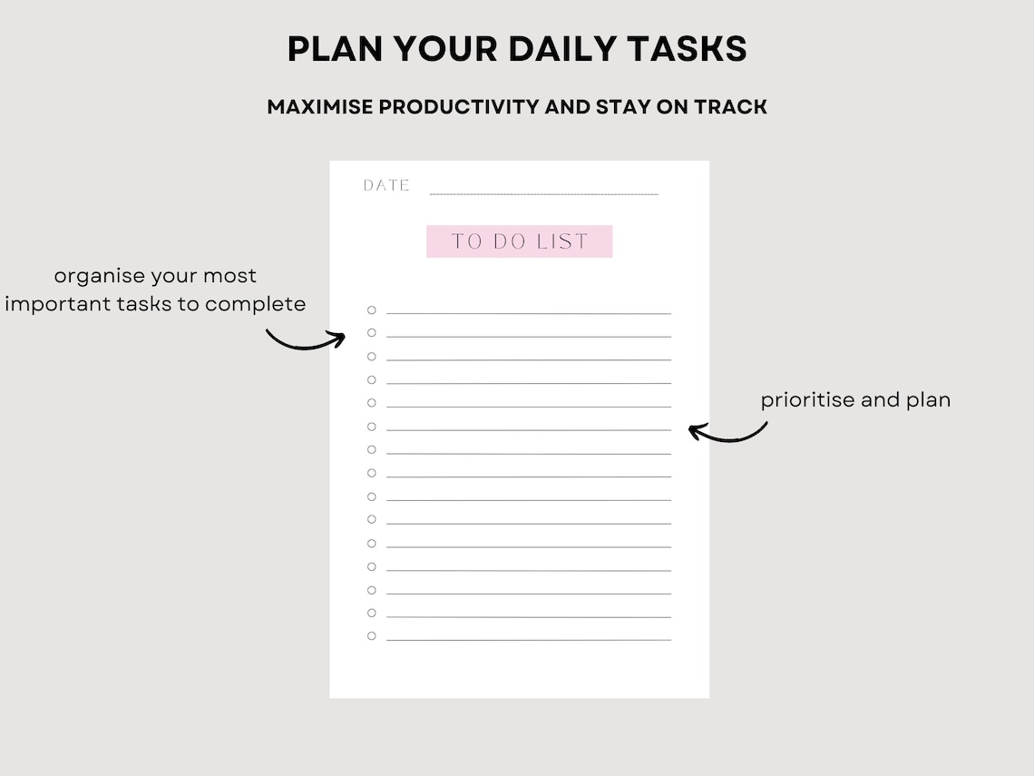 2023 Daily To-do List Planner Printable PDF Download Template, Hourly ...