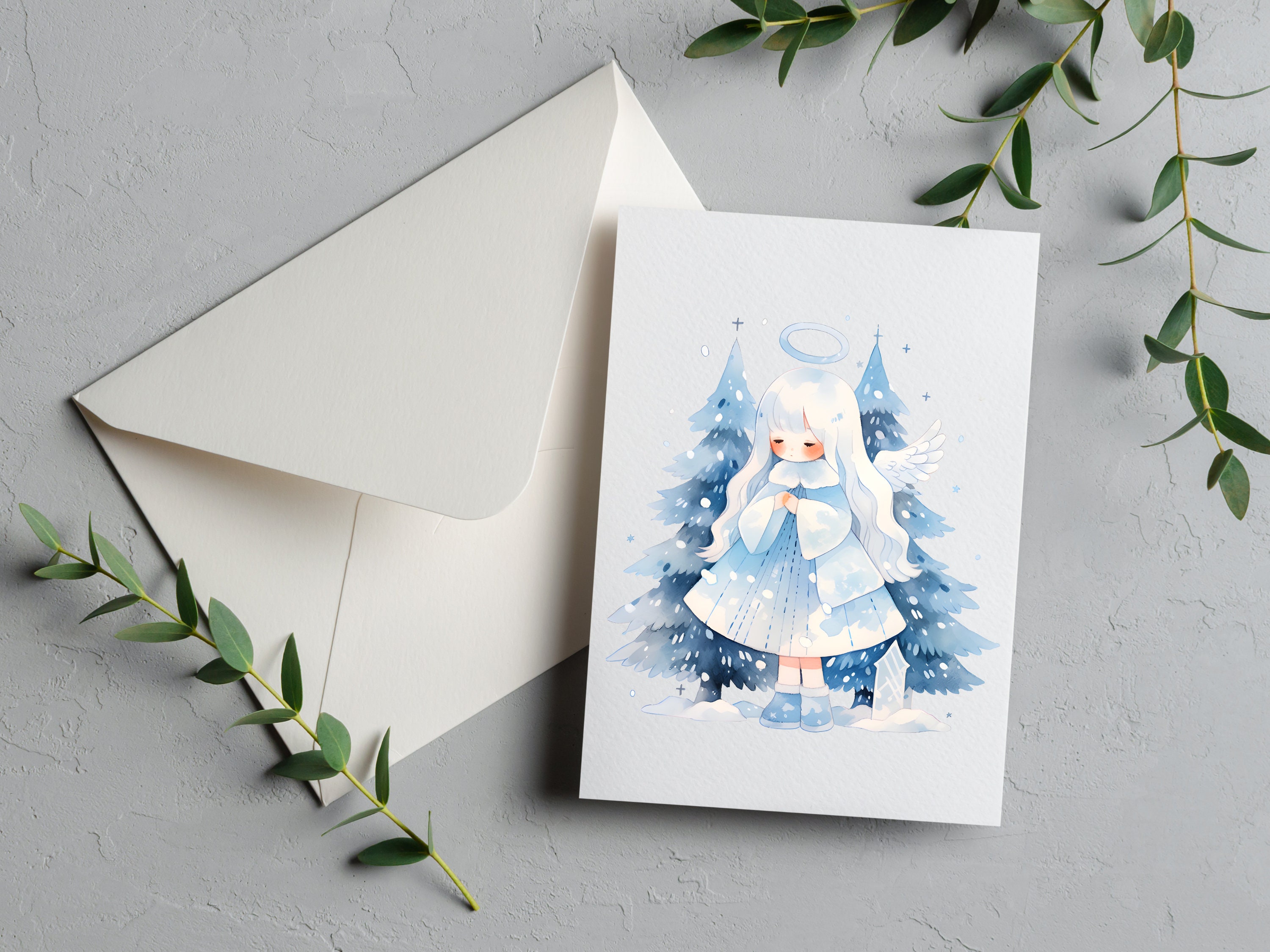 Cute Blue Christmas Clipart, Blue Christmas PNG, Santa, Angel, Hot ...