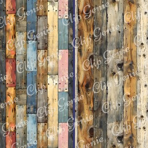 Rustic Wood Seamless Pattern PNG, Wood Pattern PNG, Colorful Wood ...
