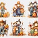 Scarecrow Fall Clipart, Autumn Scarecrow PNG, Fall Decor PNG, Autumn ...