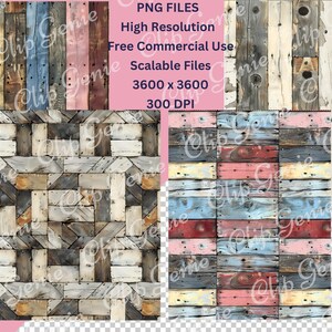 Rustic Wood Seamless Pattern PNG, Wood Pattern PNG, Colorful Wood ...