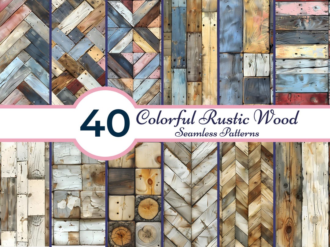 Rustic Wood Seamless Pattern PNG, Wood Pattern PNG, Colorful Wood ...