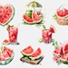 Watermelon Clipart, Watercolor Watermelon PNG, Summer Fruit Clipart ...
