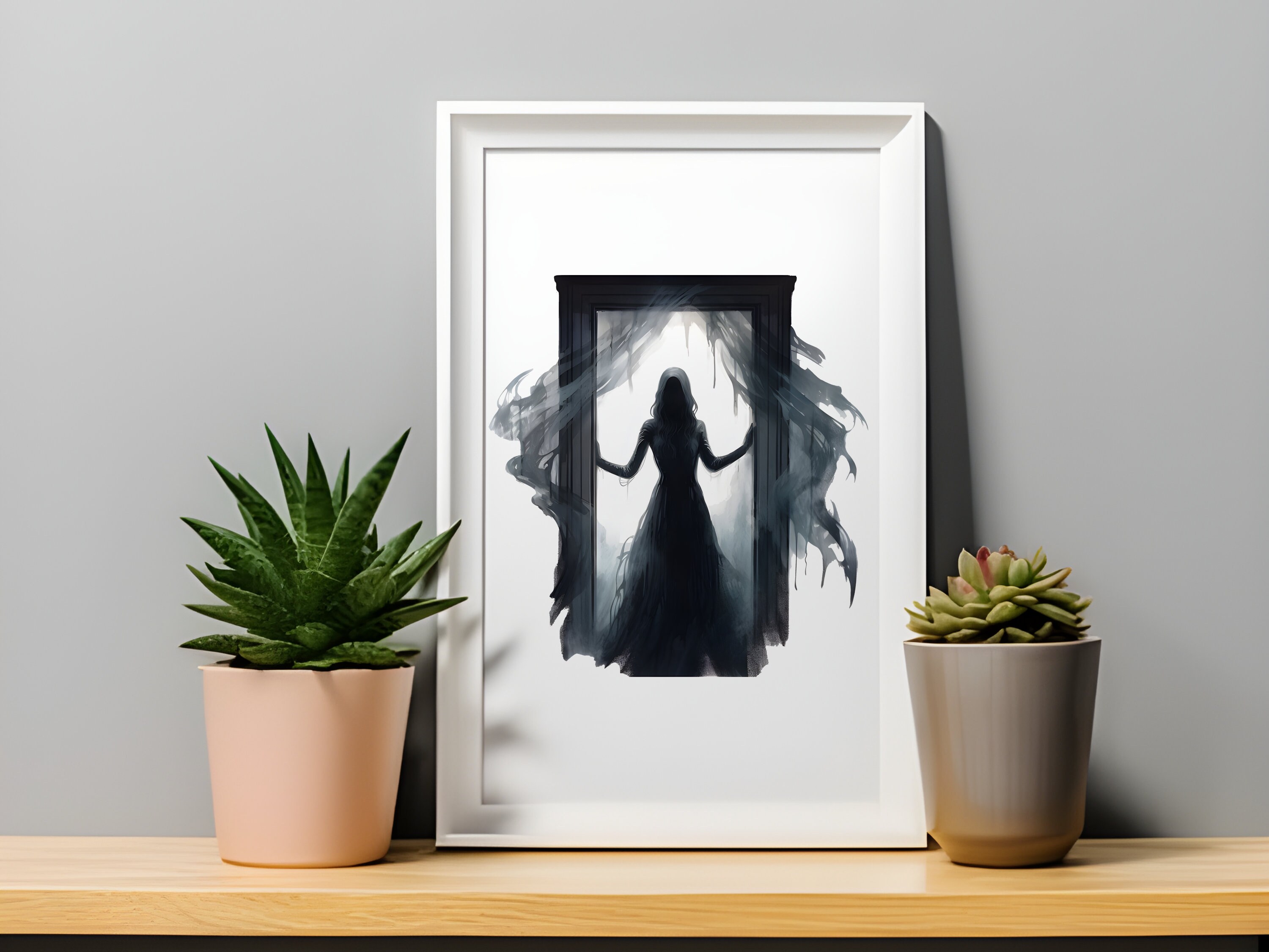 Creepy Phantom Clipart, Ghost PNG, Scary Spirit Clipart, Wraith PNG ...